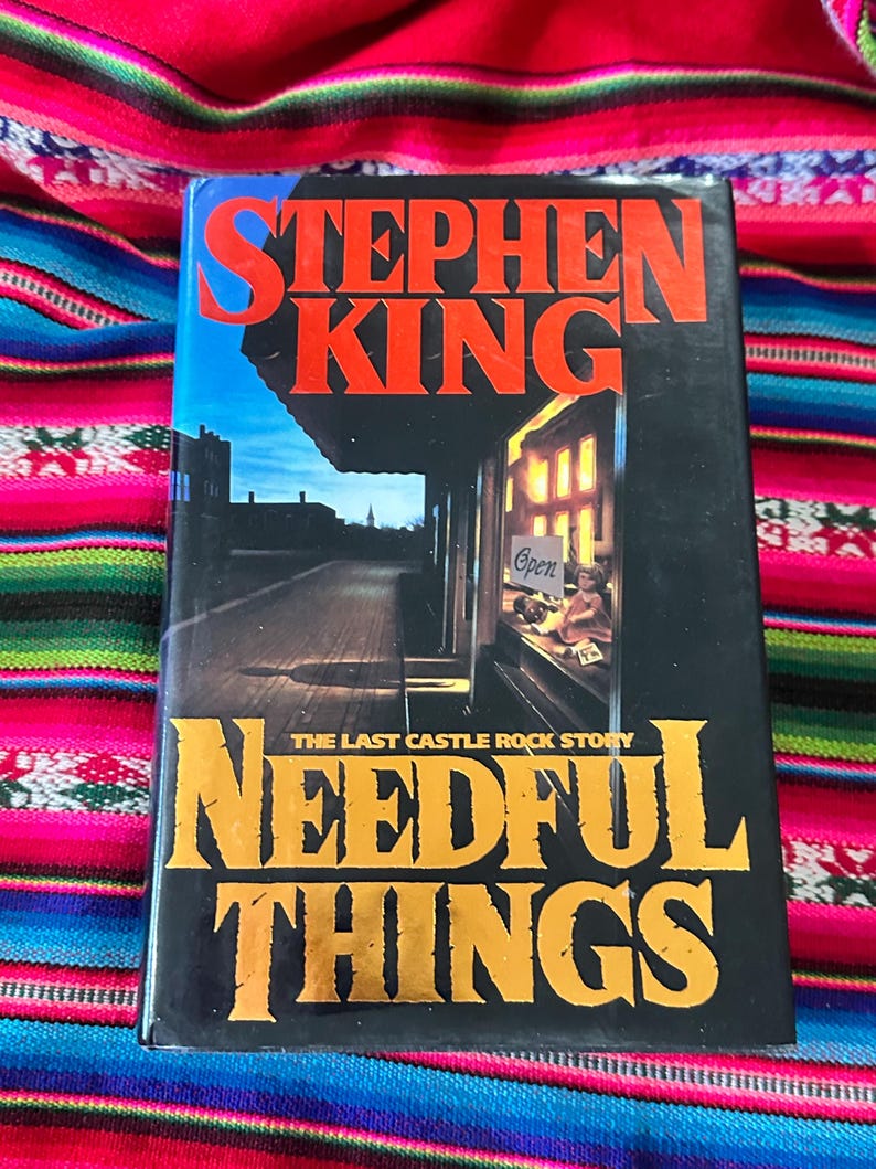 RARE VINTAGE Needful Things by Stephen King First Edition First ...