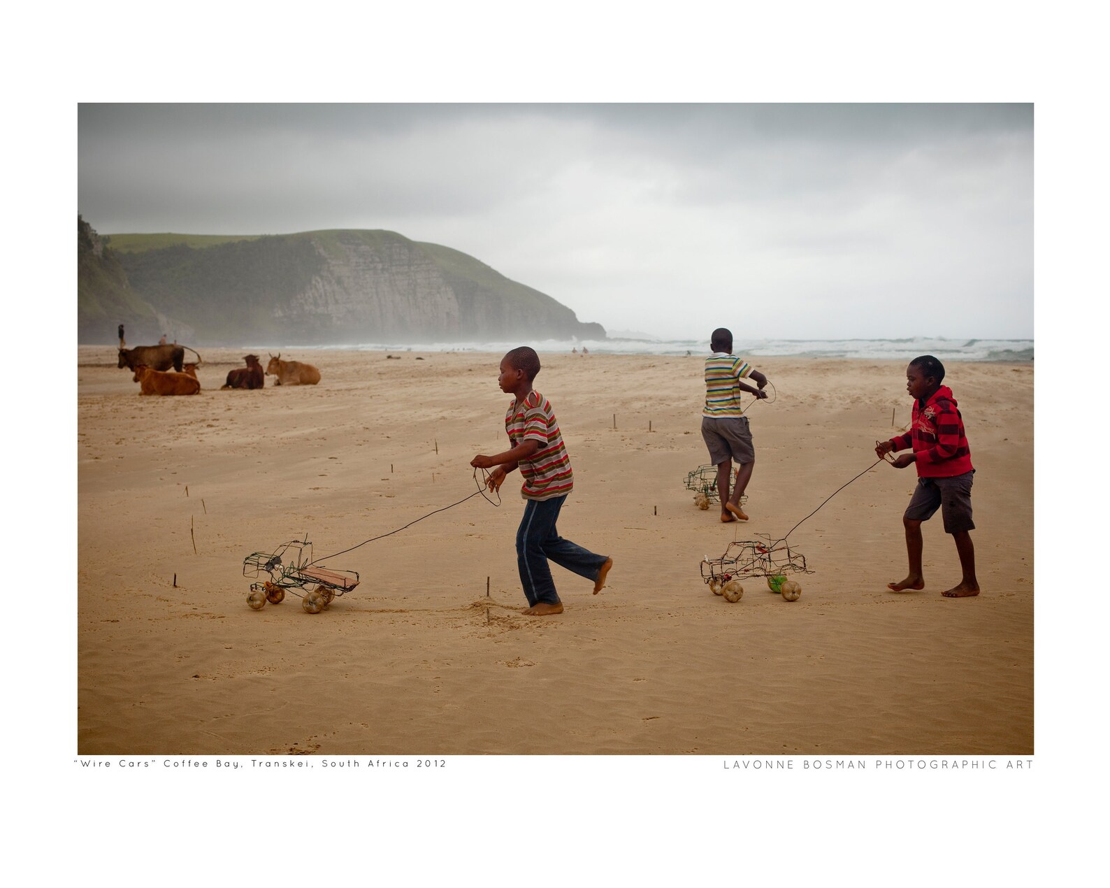 Wire Cars African Boys South Africa Beach Print Digital Download ...