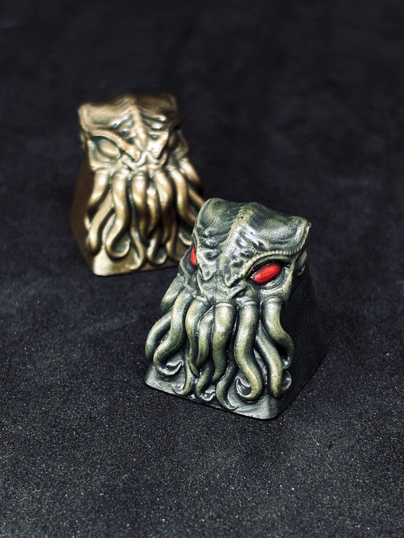 Cthulhu Head Lovecraft Artisan Keycap Cherry MX Eldritch Horror Great ...