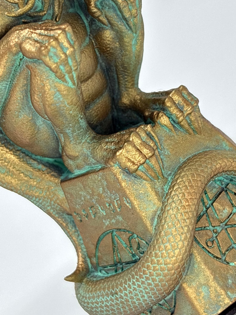 Cthulhu Lovecraft Figure Patina Statue Call of Cthulhu Model Vintage ...