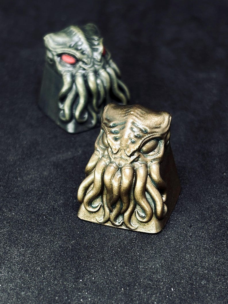 Cthulhu Head Lovecraft Artisan Keycap Cherry MX Eldritch Horror Great ...