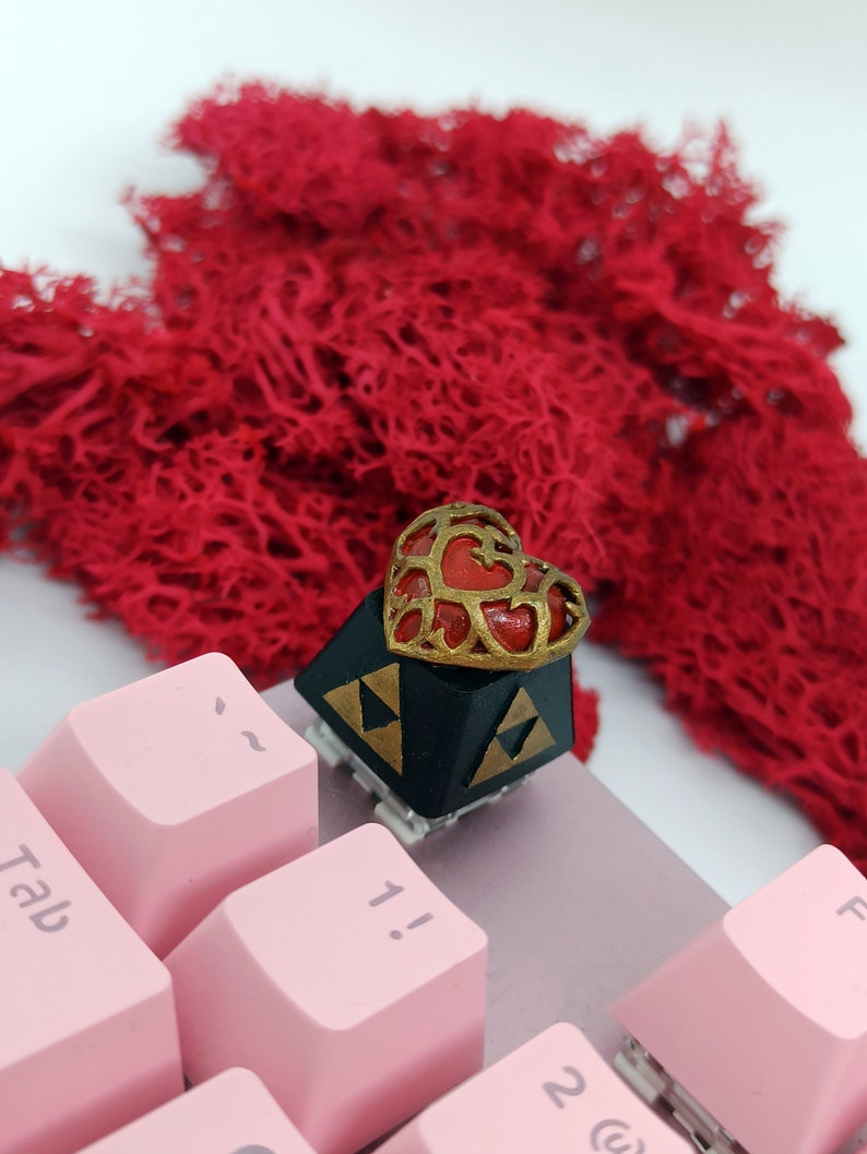 Zelda Heart Container Artisan Keycap Cherry MX Triforce - Etsy