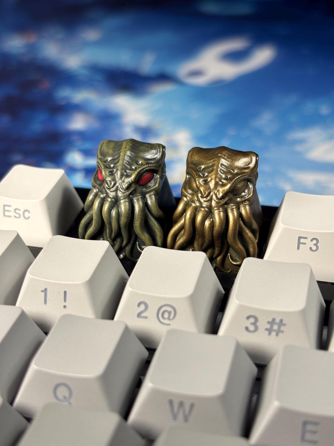 Cthulhu Head Lovecraft Artisan Keycap Cherry MX Eldritch Horror Great ...