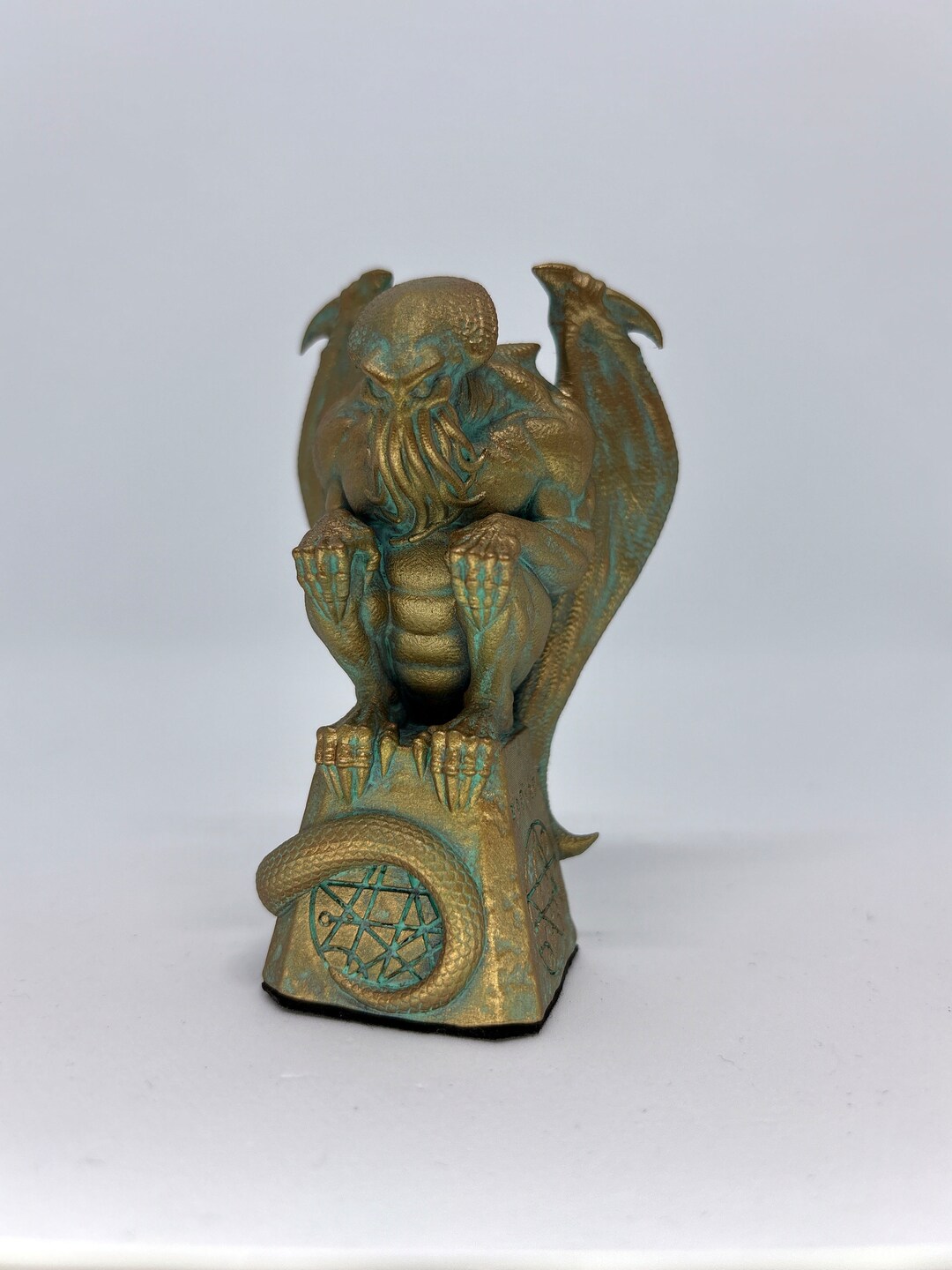 Cthulhu Lovecraft Figure Patina Statue Call of Cthulhu Model Vintage ...