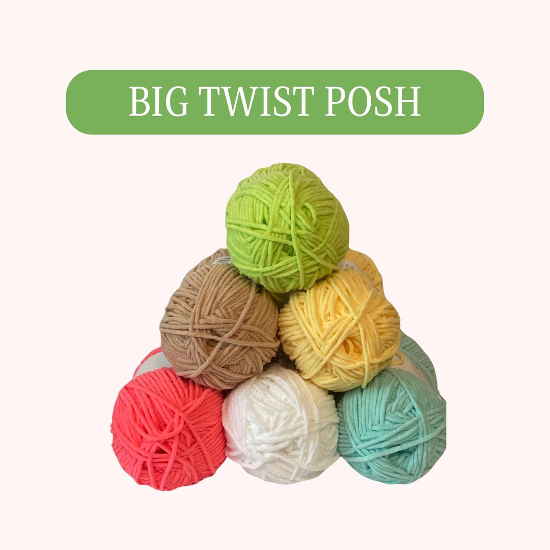 Big Twist Posh Yarn Posh Bulky Polyester Yarn by Big Twist Strawberry ...