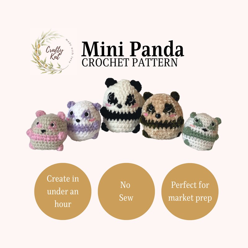 Panda Crochet - Etsy