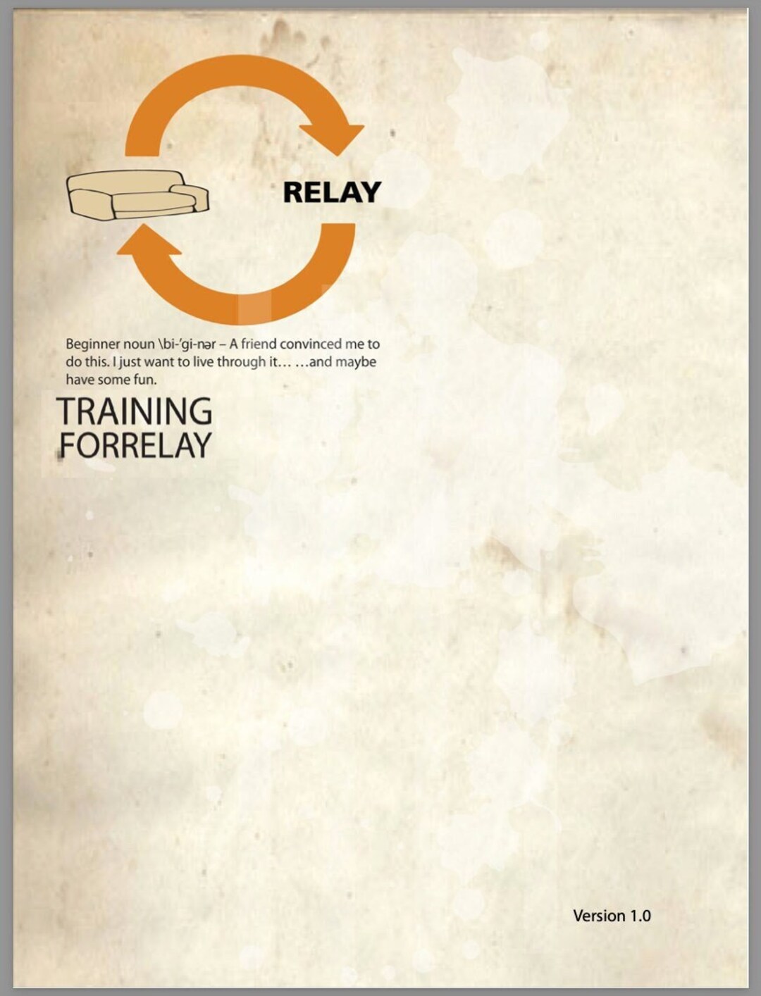 BEGINNER Relay Race Training Plan - Etsy