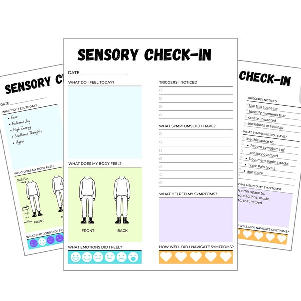 Sensory Journal - Etsy