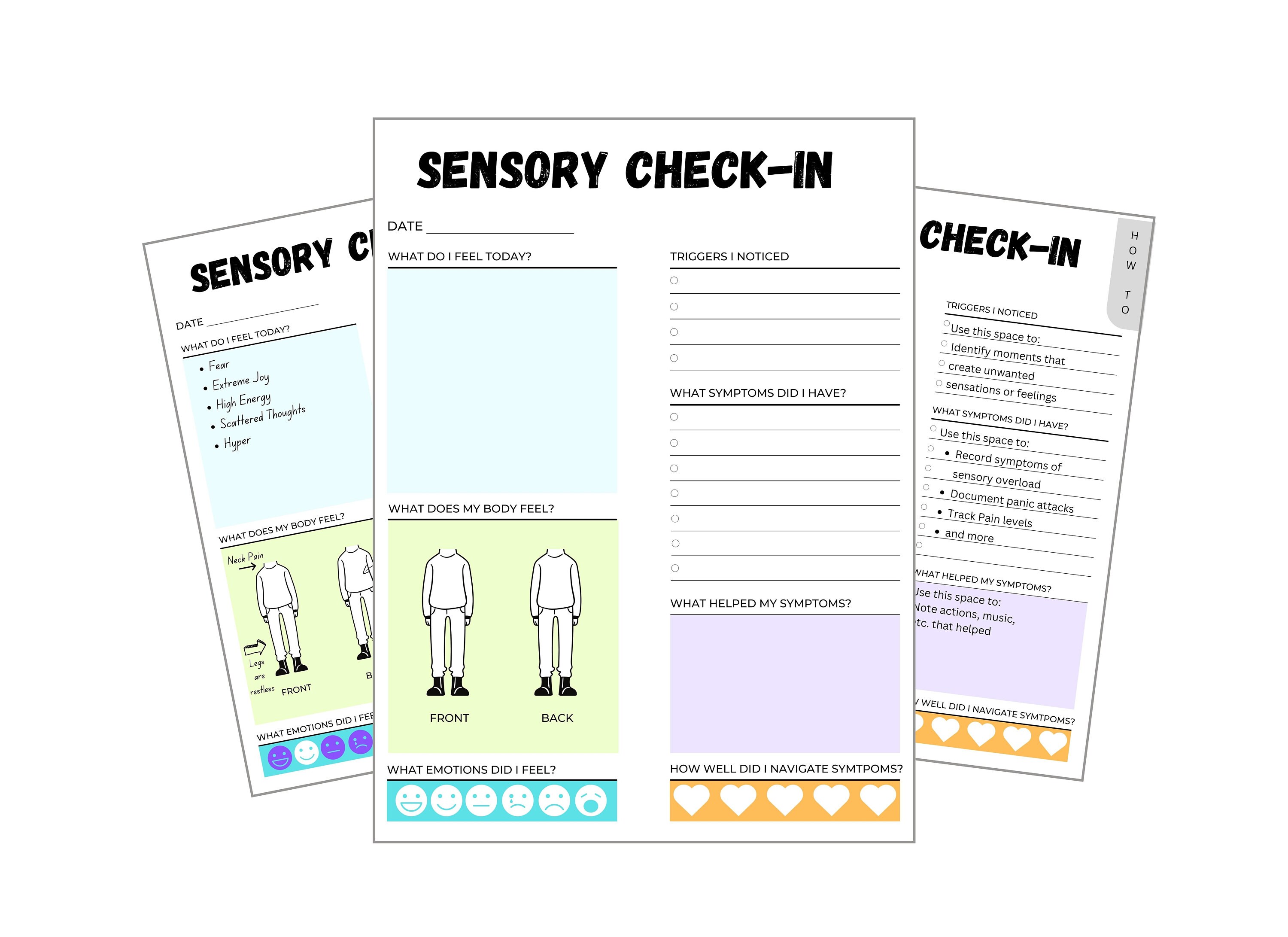Sensory Check-in Journal Digital Download - Etsy