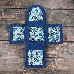 Build Your Own Pocket Altar Shrine (large) With Blue Wool Felt and ...