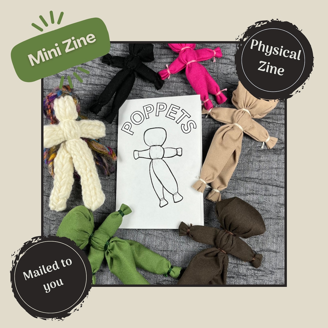 How to Use Poppets Mini Zine. Spell Dolls Instructions. Physical Copy ...