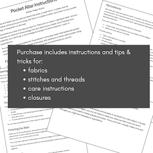 Pocket Altar Pattern and Instructions. Digital Download - Etsy