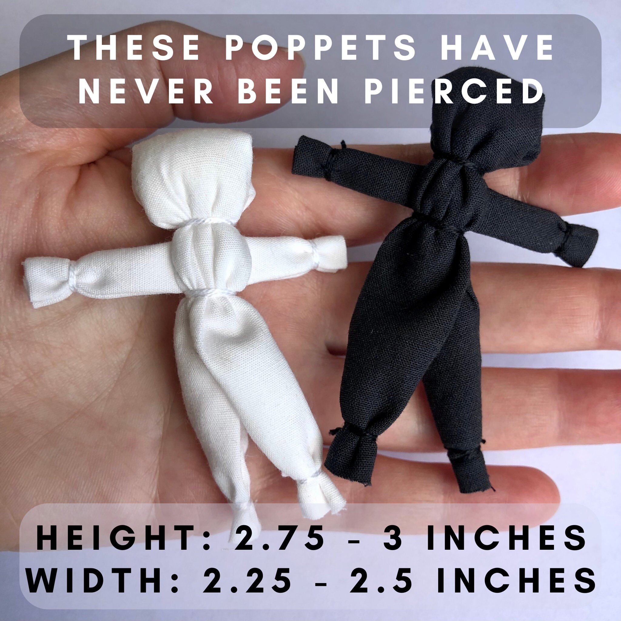 Mini Poppet Spell Doll and Mini Zine poppet Has Never Been Pierced Made ...
