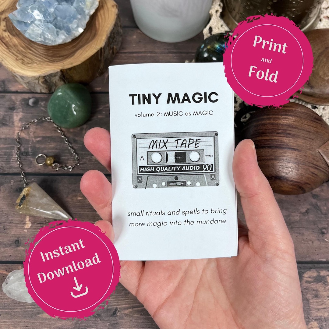 Music Magic Mini Zine: Printable Grimoire Pages (digital Download) - Etsy