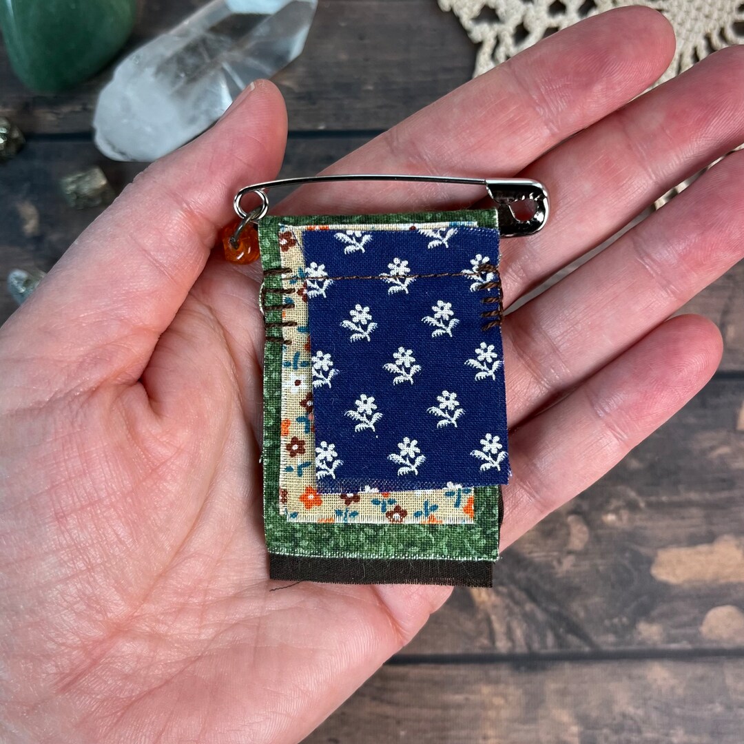 Abundance Prosperity Good Luck Pin Charm With Green Aventurine Crystal ...