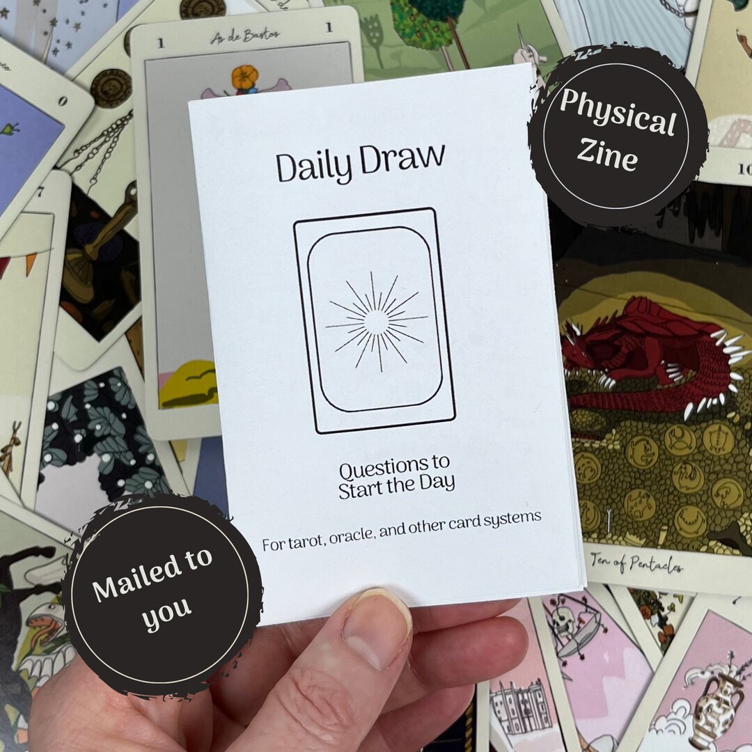 Daily Draw Questions to Ask Your Cards Mini Zine. Physical Copy Mailed ...