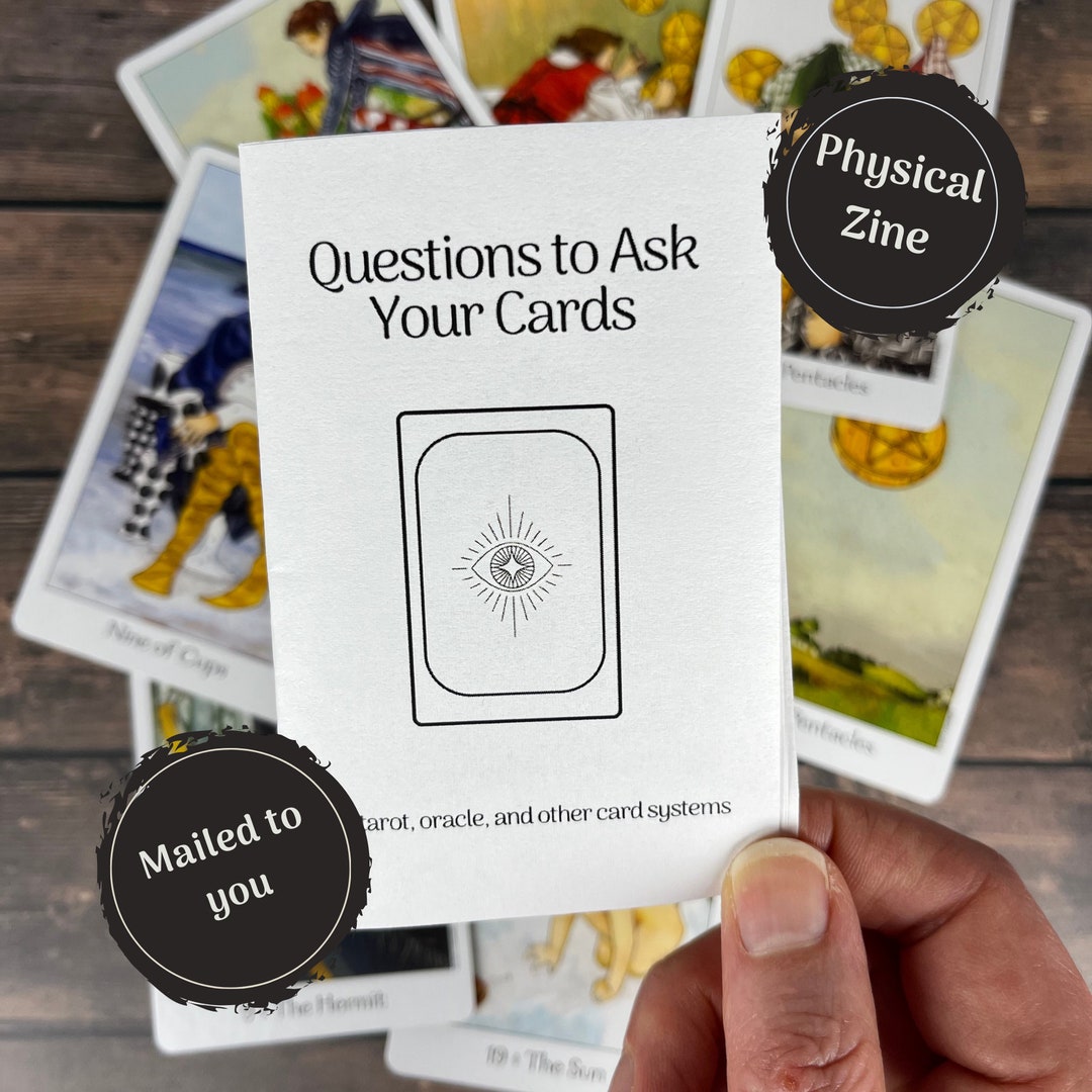 Questions to Ask Your Cards Mini Zine. Physical Copy Mailed to You - Etsy
