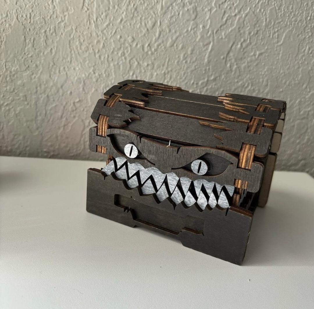 Mimic Chest RPG Storage Dice Box Treasure Chest Prop Table Top Gaming ...