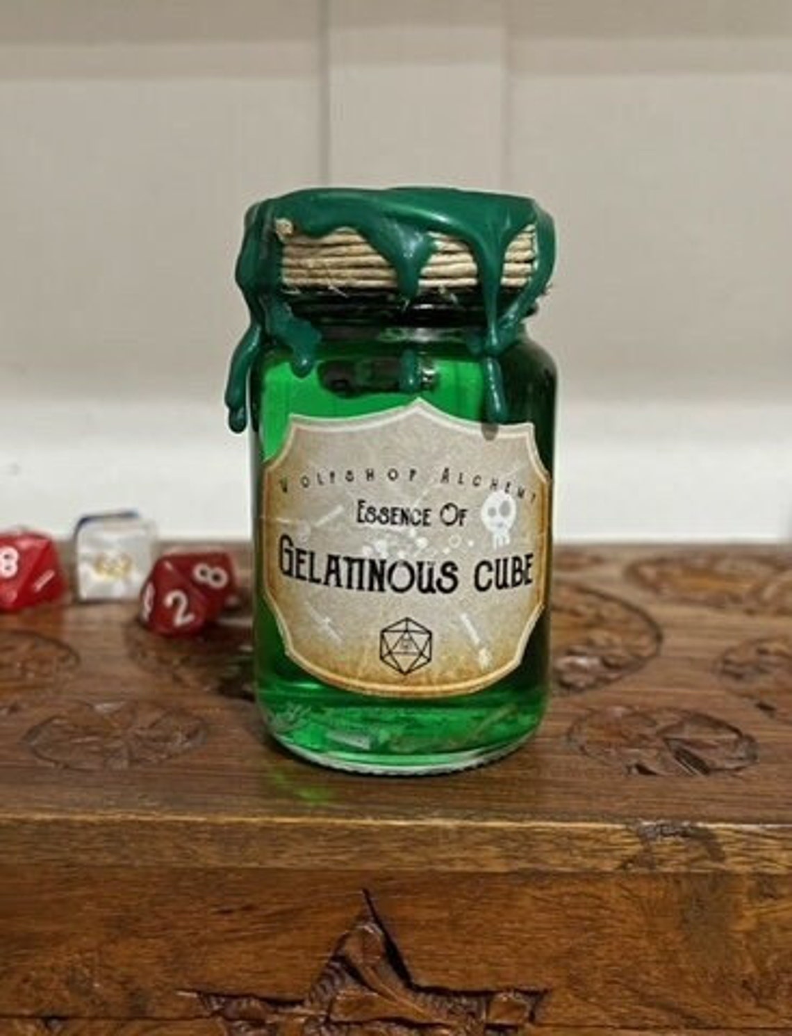 D20 Potion Roller | Essence of Gelatinous Cube | D&D Game Accessory ...