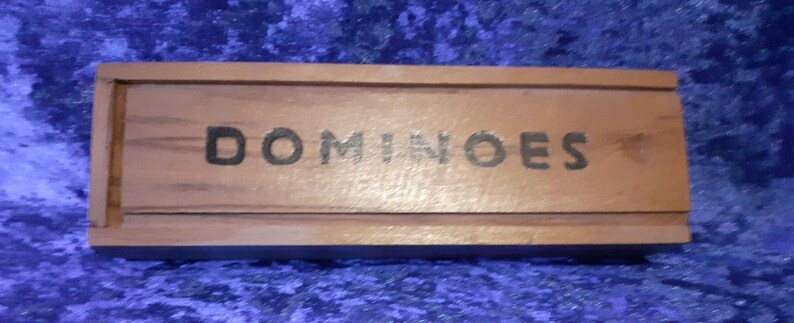 Traditional Dominoes Game in Wooden Box, a Rescued & Upcycled Item - Etsy