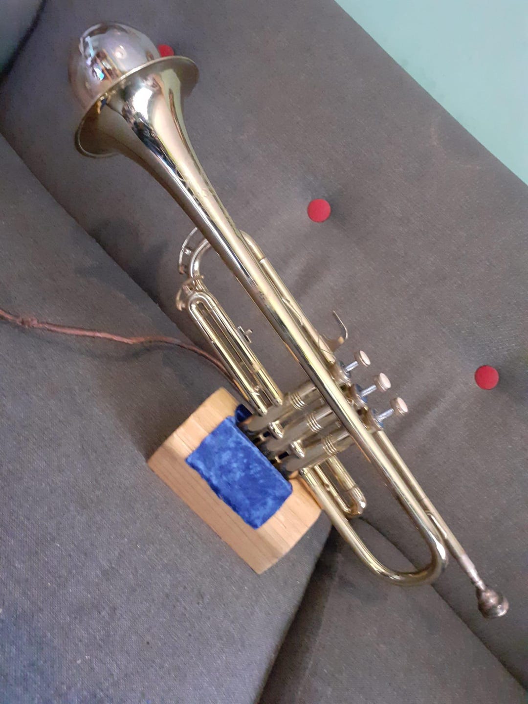 Repurposed Trumpet Lamp & Stand - Etsy