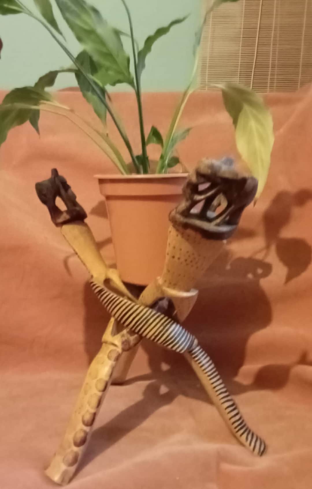 Tribal Design Interlocking Tripod Plant Stand - Etsy UK