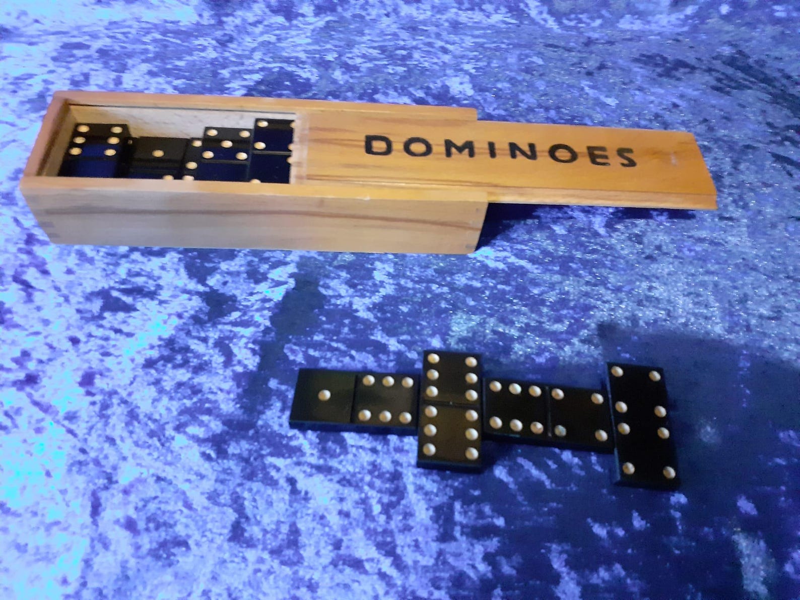 Traditional Dominoes Game in Wooden Box, a Rescued & Upcycled Item - Etsy