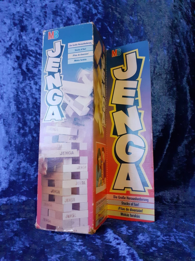 Original Jenga Block Stacking Game in Box - Etsy