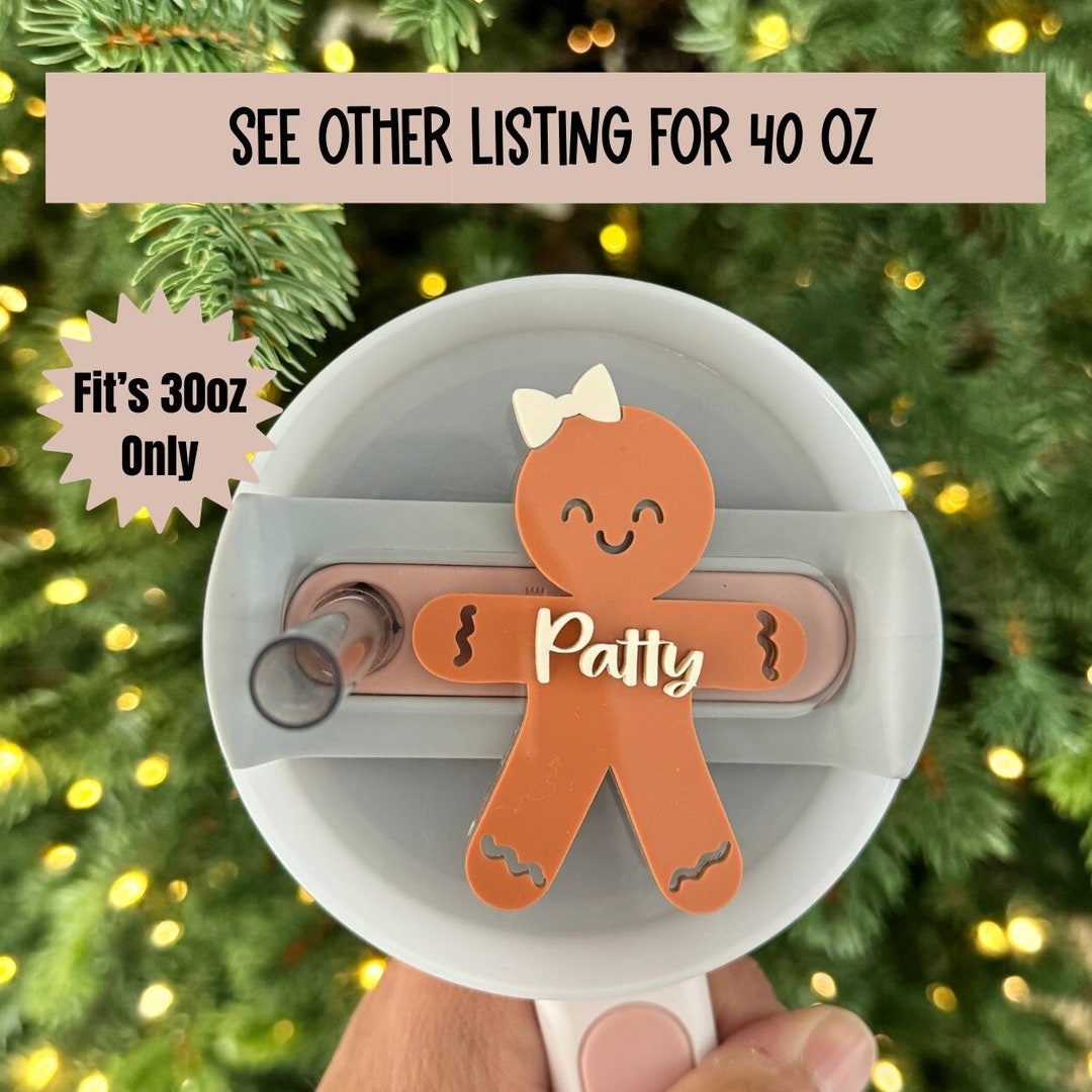 Stanley Tumbler Accessories, Gingerbread, Tumble Tag, Name Plate ...