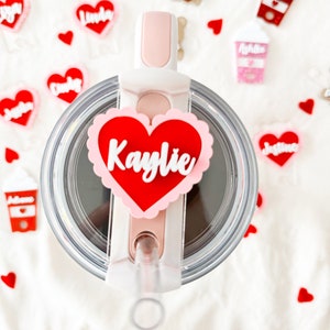 Valentines Day Heart Stanley Topper, Everyday Tumbler Tag, Heart ...
