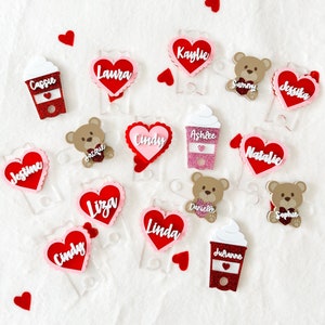 Valentines Day Heart Stanley Topper, Everyday Tumbler Tag, Heart ...