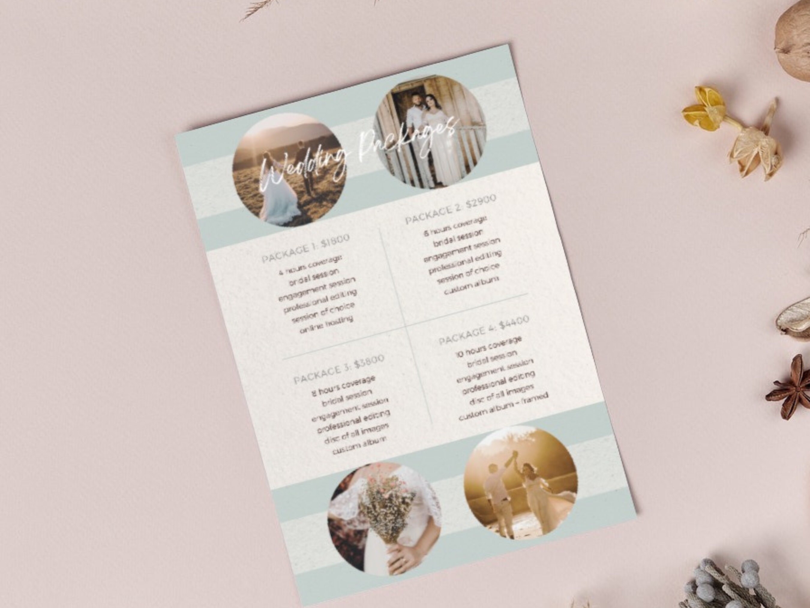 Photography Media Kit and Rate Card Bundle 1 Page Beige Media - Etsy