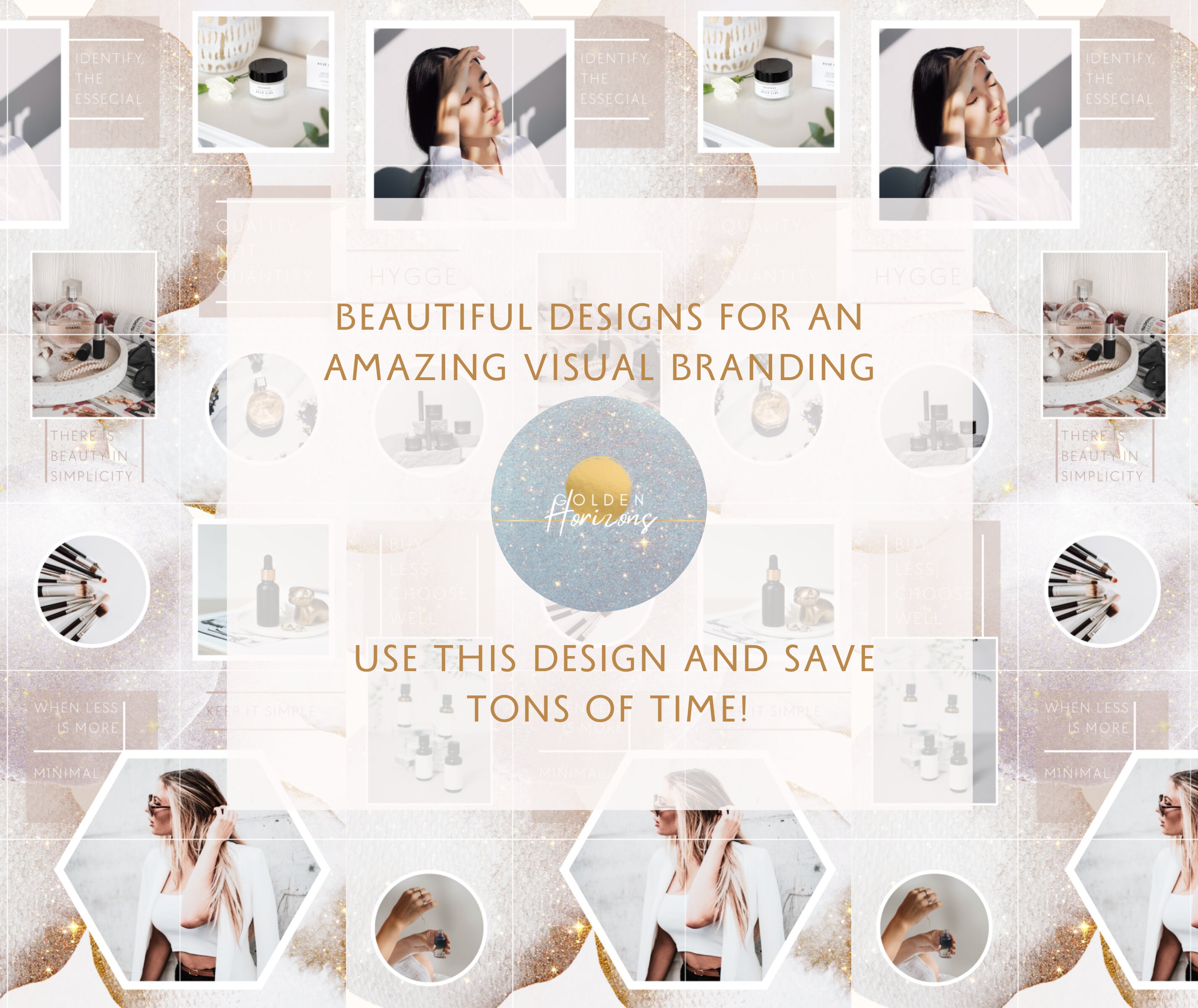 Neutral Beauty Instagram Puzzle, Minimalist Life Instagram Feed for ...
