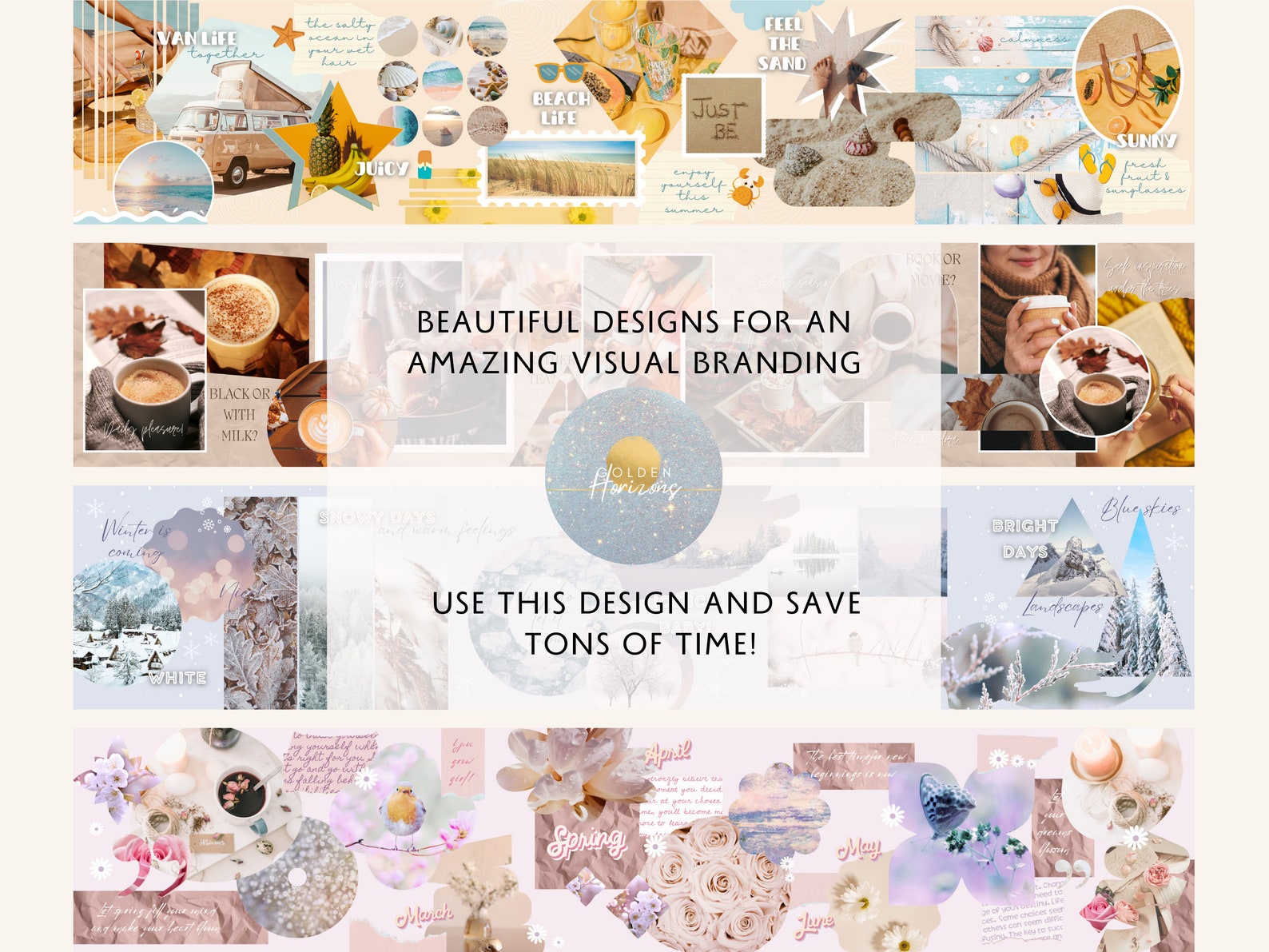 Instagram Carousel Template for Canva, Photo Collage for Instagram ...