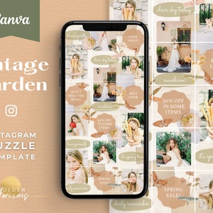 Beach Themed Instagram Templates, Sea Instagram Puzzle Feed, Turquoise ...