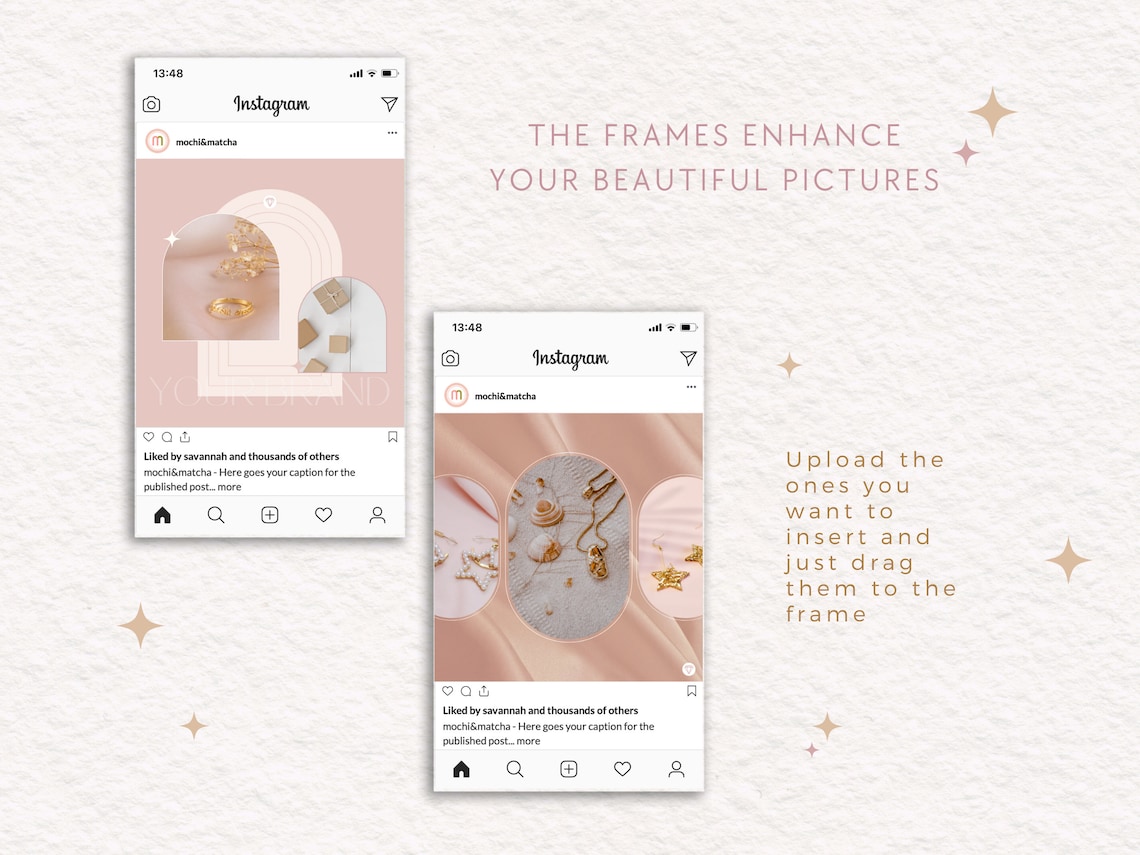 Jewellery Instagram Posts Jewelry Business Branding Necklace - Etsy