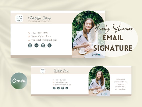 Email Signature Template for Business Coach Copywriter Email - Etsy