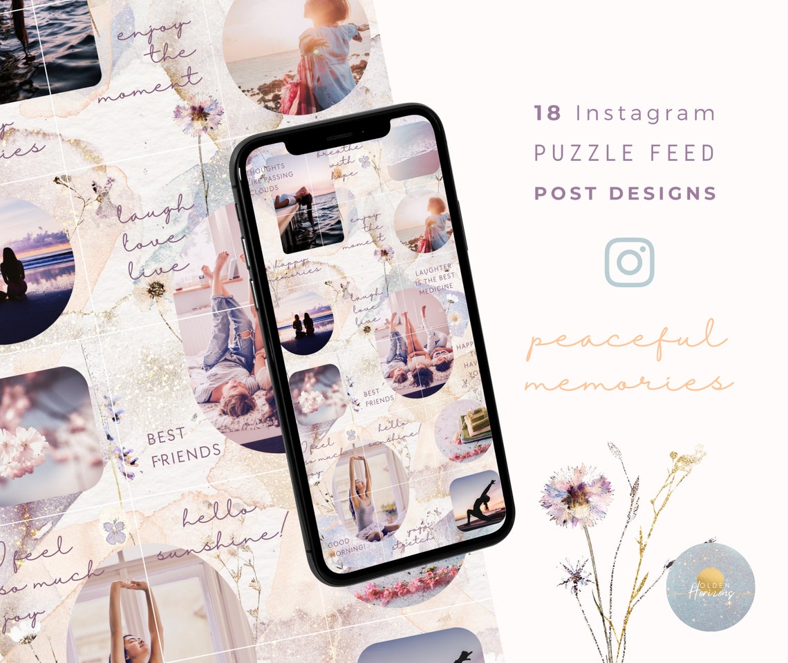 Spiritual Coach Pastel Instagram Canva Template Flower - Etsy