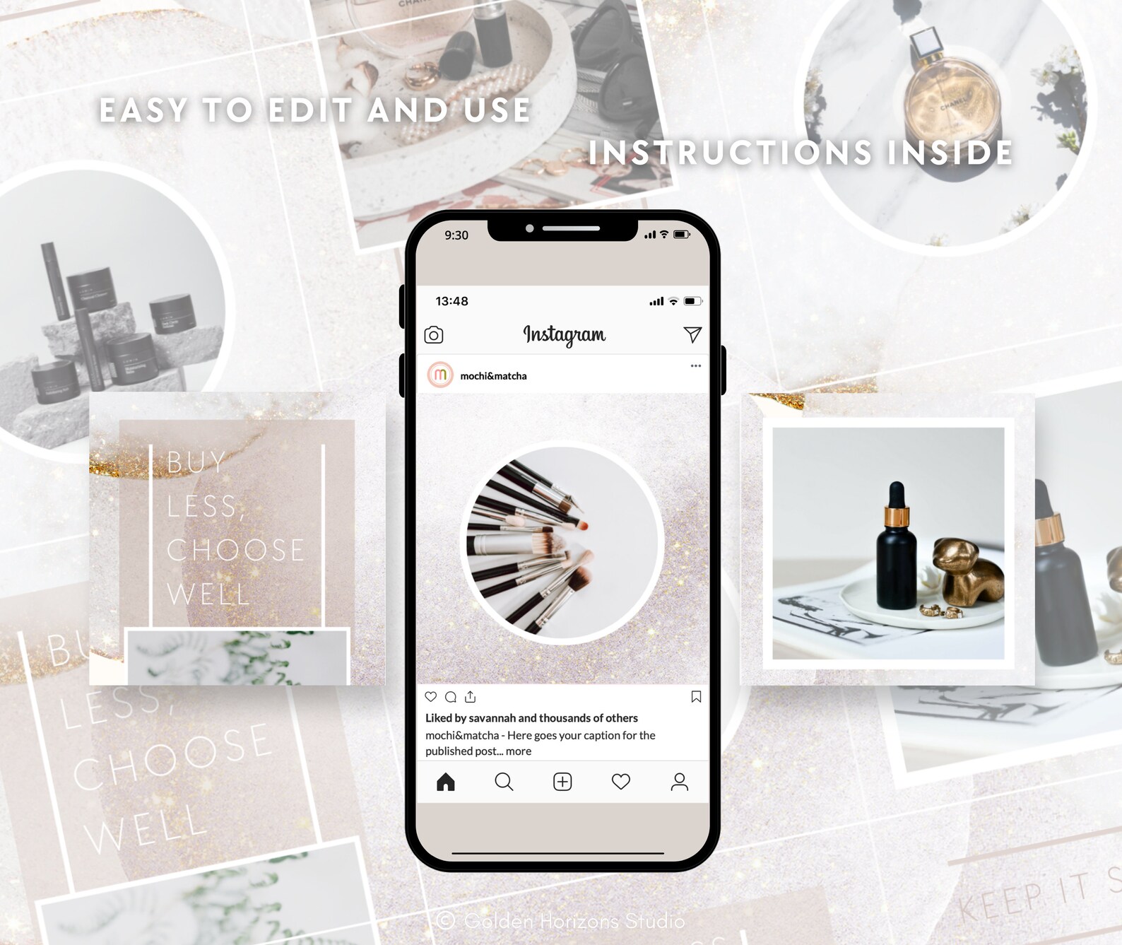 Neutral Beauty Instagram Puzzle, Minimalist Life Instagram Feed for ...