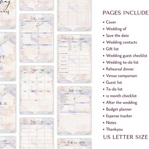 Printable Wedding Planning Book, Wedding Planner Template Canva ...