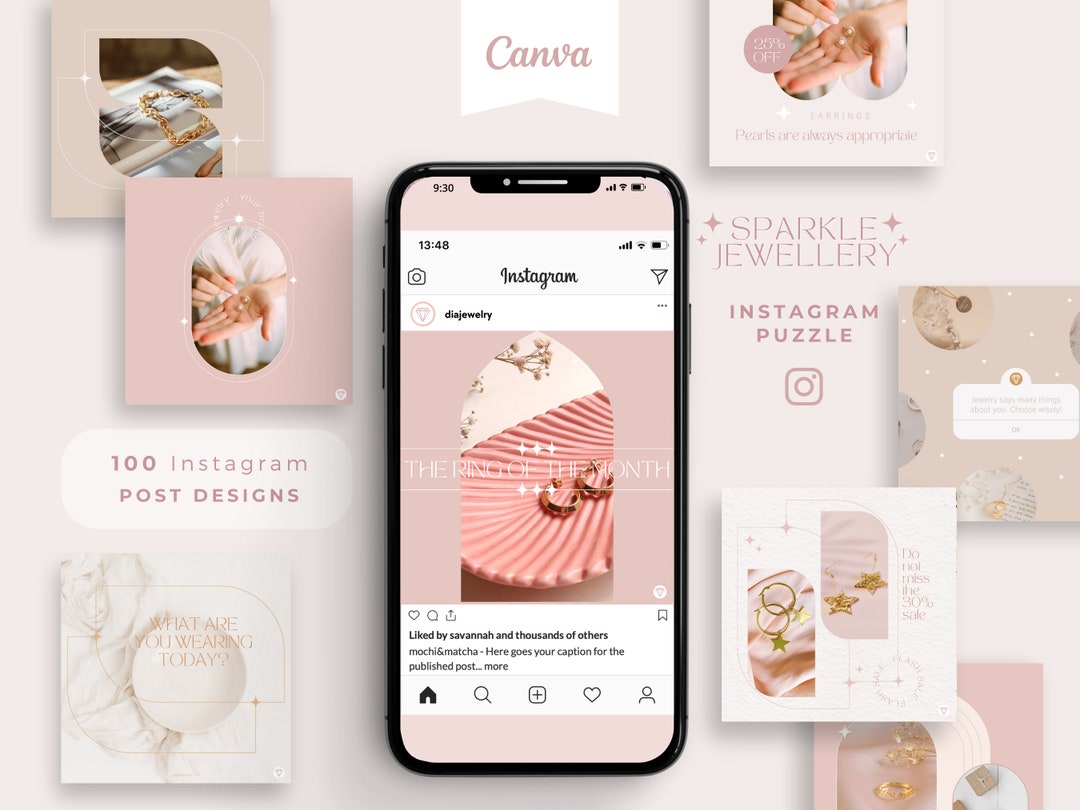 Jewellery Instagram Posts, Jewelry Business Branding, Necklace ...