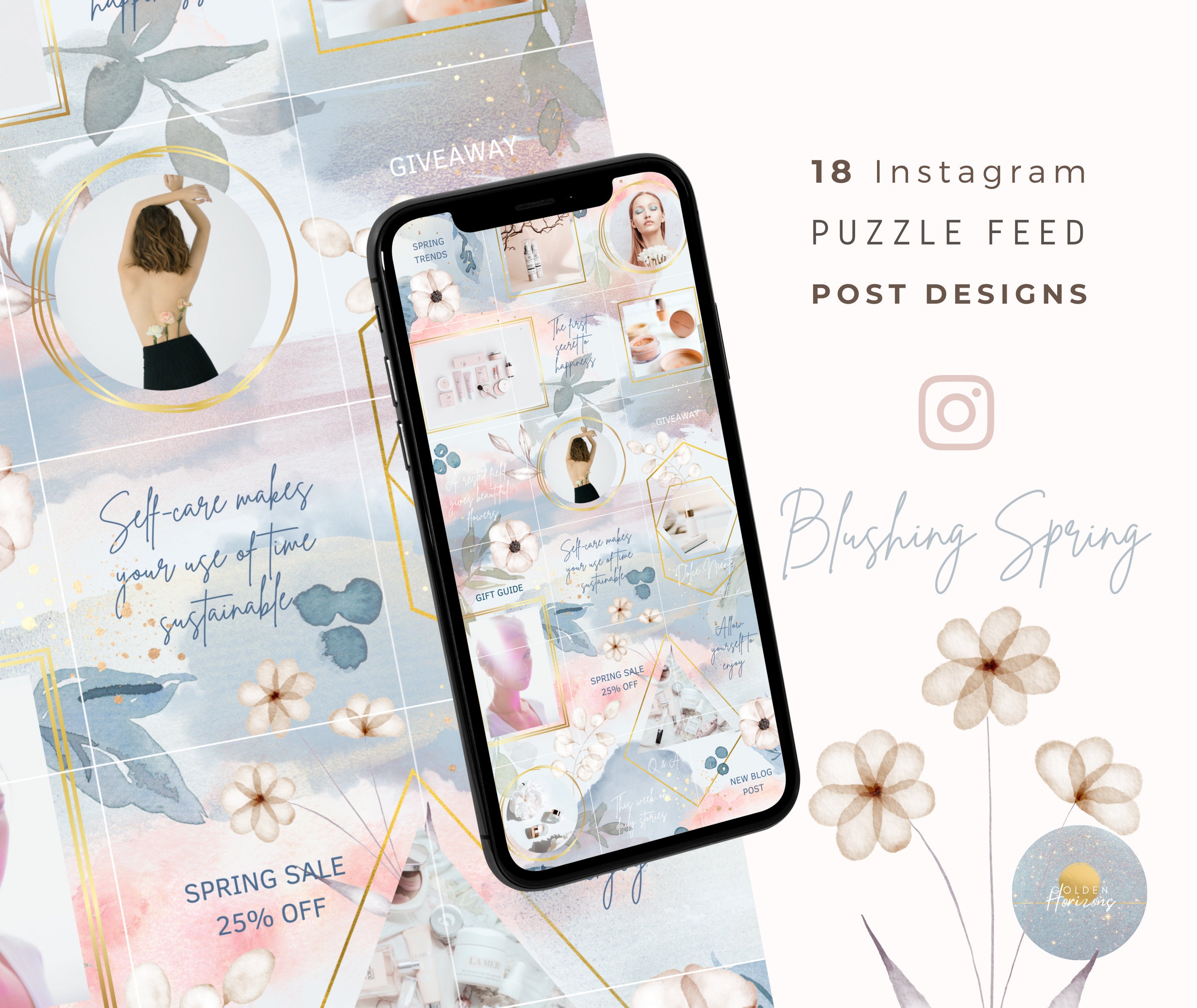 Influencer Instagram Bundle Canva Templates, Lifestyle Blogger ...
