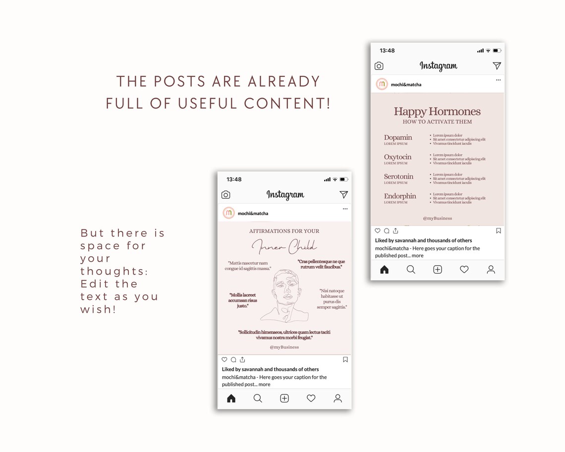 Self Love Coach Templates Self Love Instagram Posts Coach - Etsy