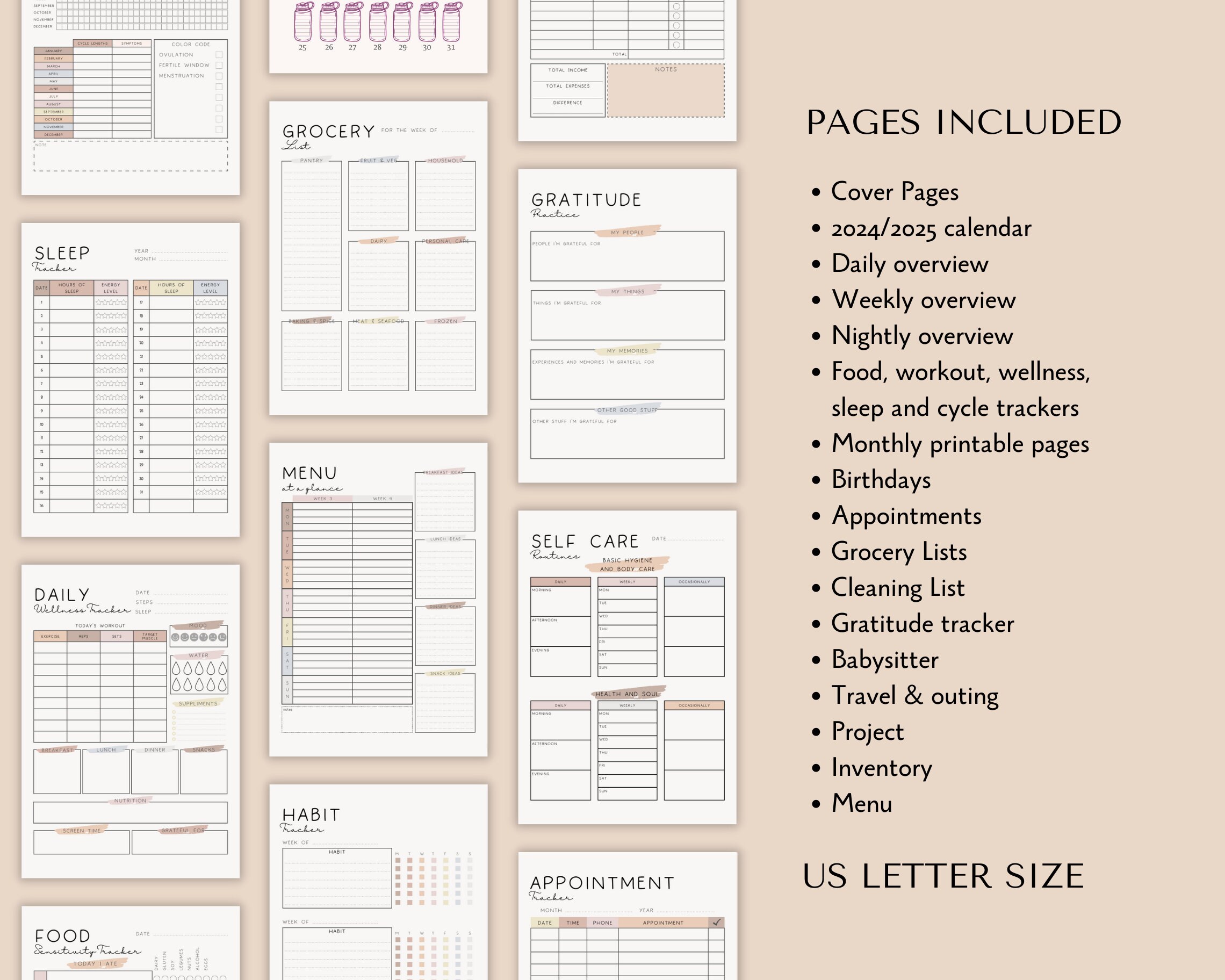 Mom Life Planner Digital, Household Planner Printable, Home Management ...