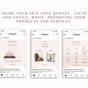 Self Love Coach Templates, Self Love Instagram Posts, Coach Instagram ...