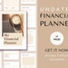 Financial Planner Printable, iPad Financial Planner, Digital Financial ...