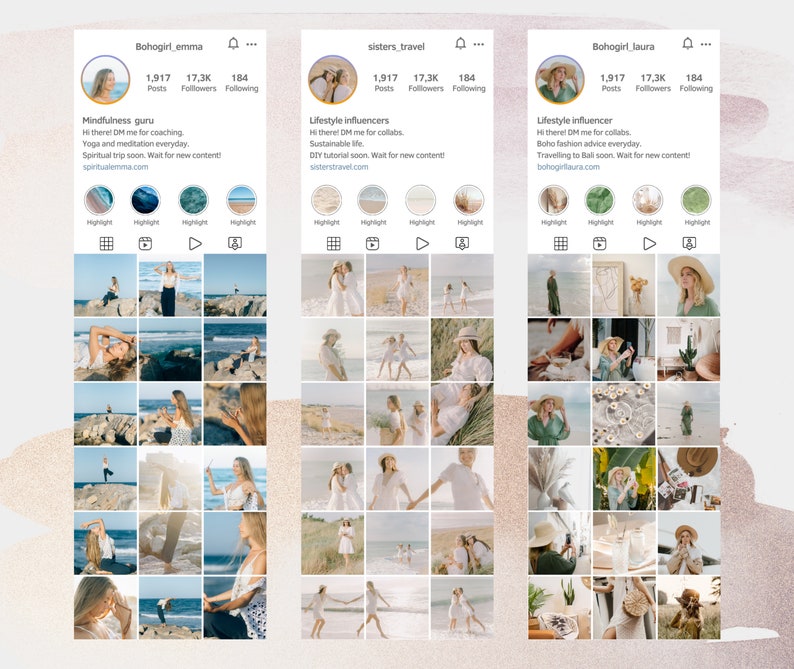 Instagram Grid Planner Canva Template, Editable Instagram Planner, Easy ...