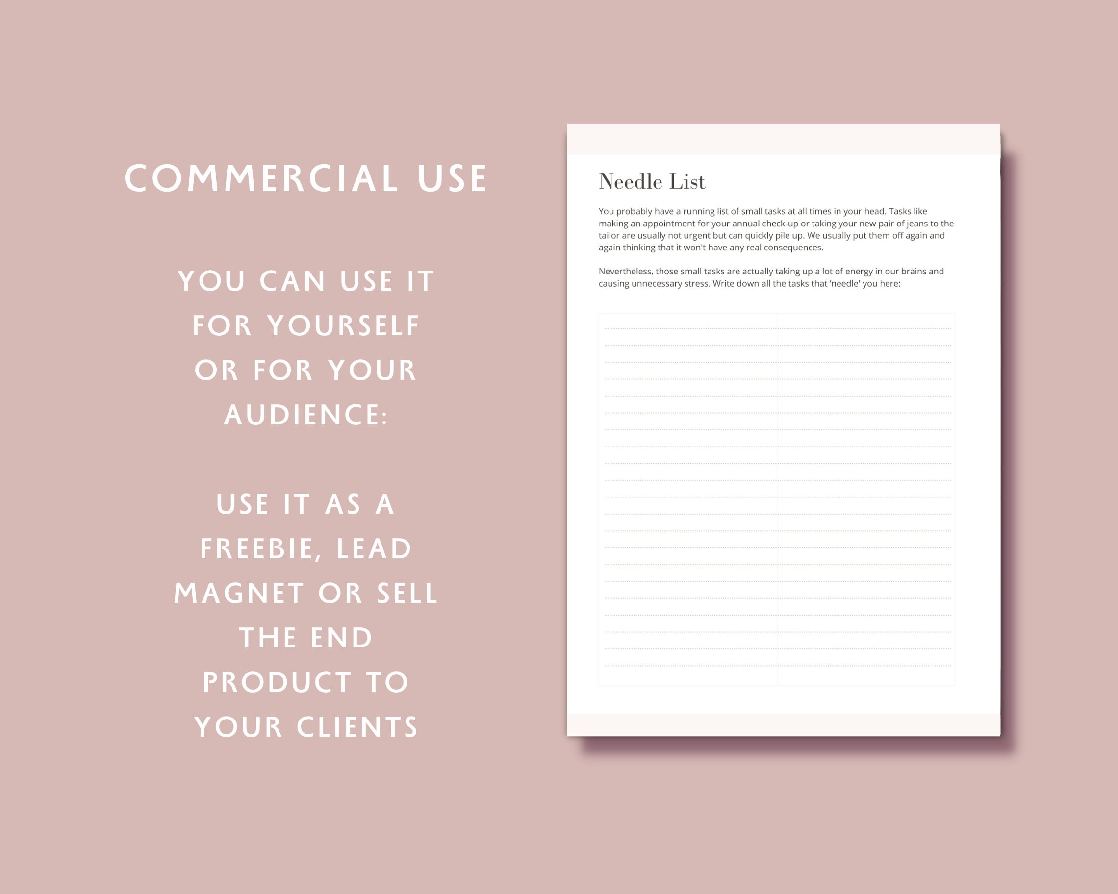 Mind Declutter Template, Brain Dump Printable, Brain Dump Planner Pages ...