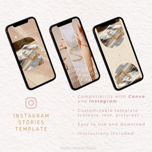 Jewelry Instagram Story Templates Jewellery IG Stories - Etsy