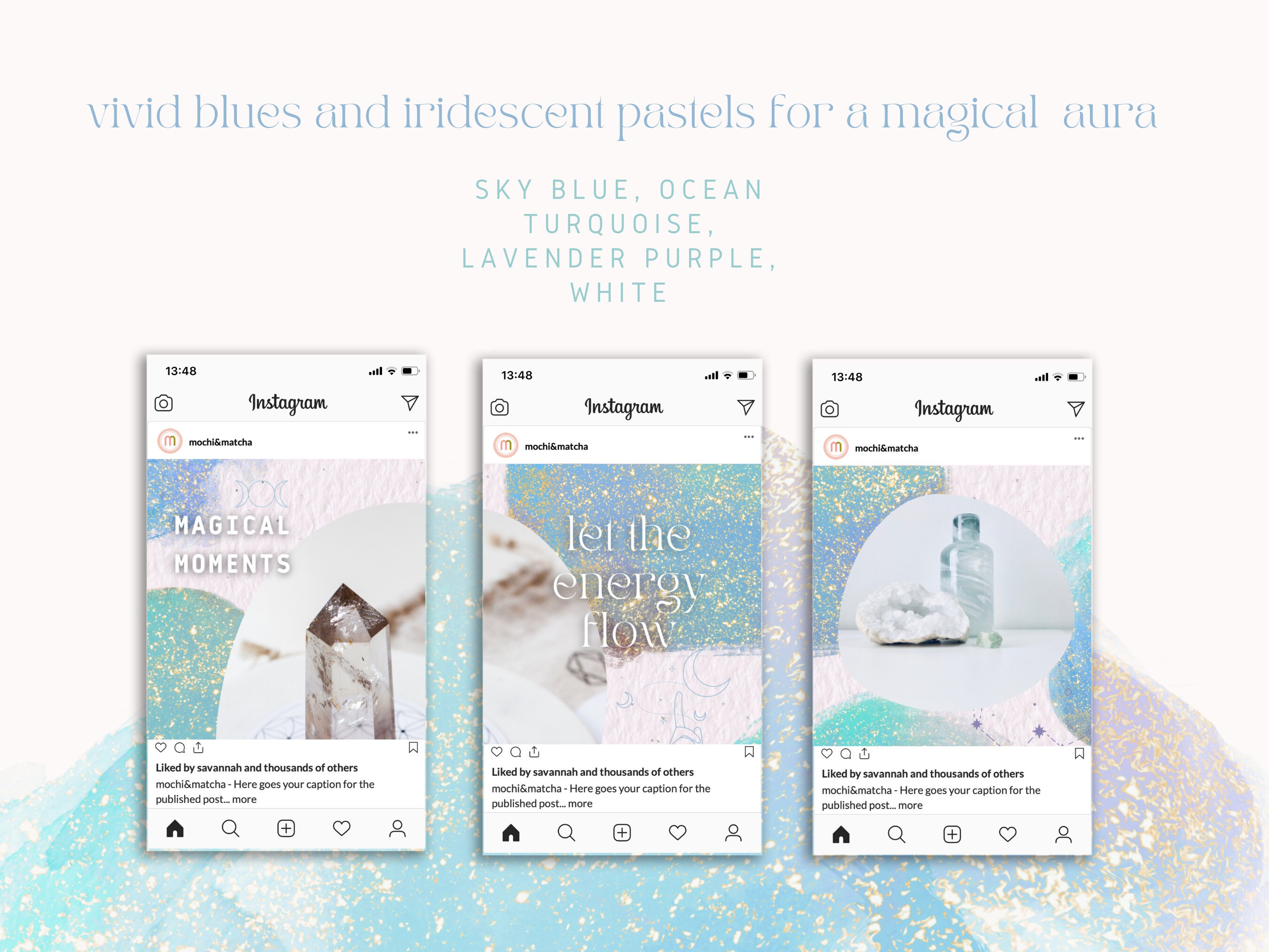 Moon Instagram Puzzle Template Mystical Instagram Post - Etsy